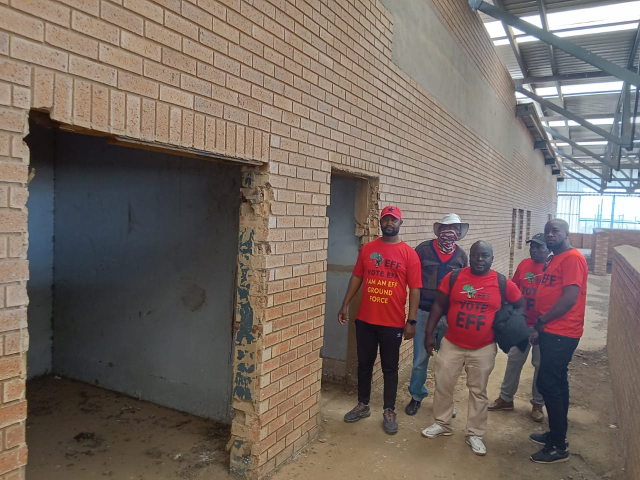EFF ACTIVIST CALLING ON R102 MILLION VANDALISED AND STRIPPED GREENVIEW ...